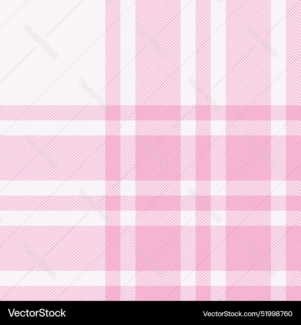 Plaid check pattern in pink seamless fabric Vector Image
