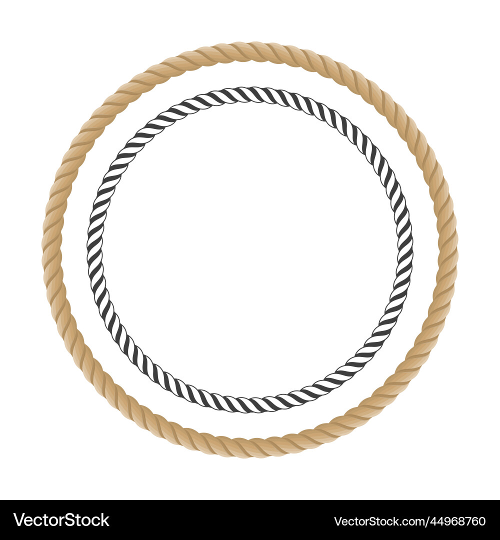 Round marine rope Royalty Free Vector Image - VectorStock