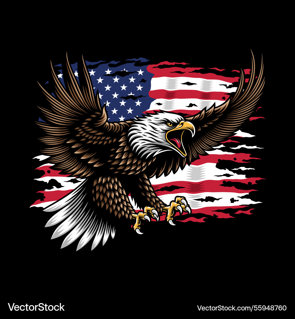 American Flag Eagle Vector Images (over 6,800)