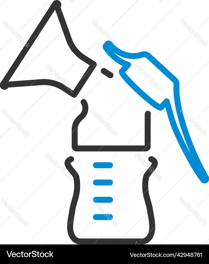 Breast pump icon Royalty Free Vector Image - VectorStock