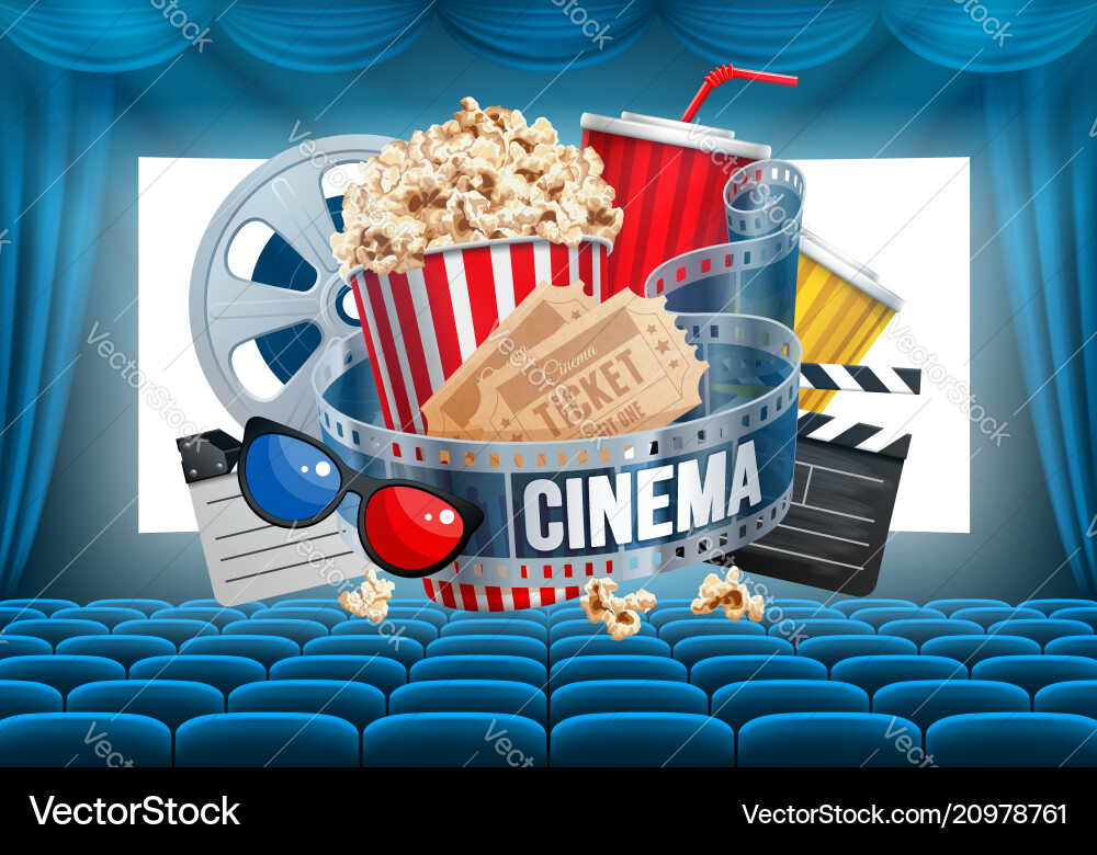 Cinema hall Royalty Free Vector Image - VectorStock