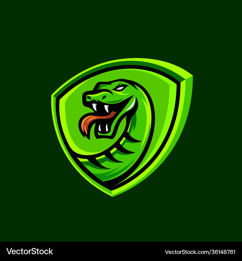 Green Viper Sport Mascot Logo Royalty Free Vector Image