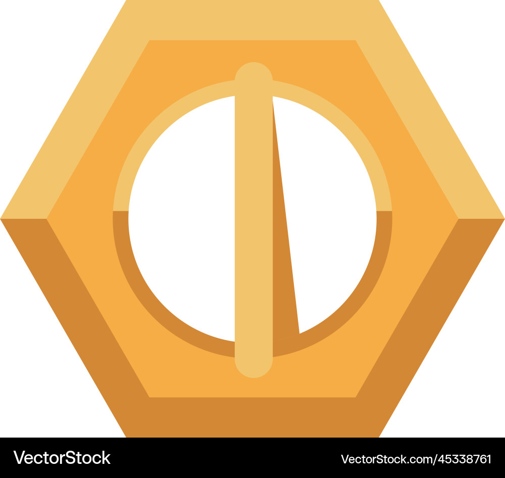 Panel knob for controlling and adjusting settings Vector Image