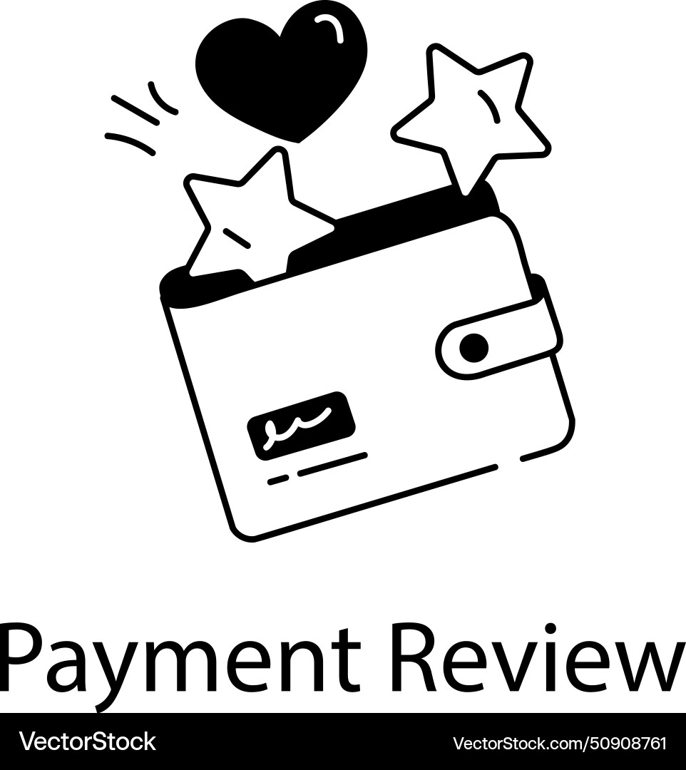 Payment review Royalty Free Vector Image - VectorStock