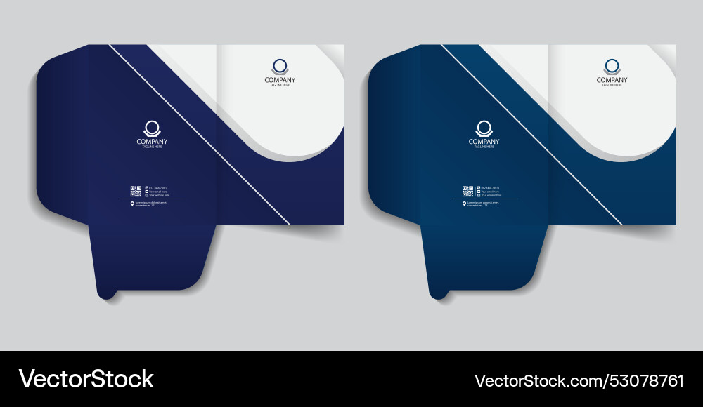 Simple and clean minimal file folder cover Vector Image