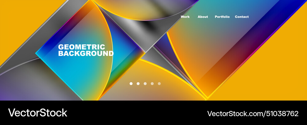 Colorful geometric pattern with rainbow hues Vector Image