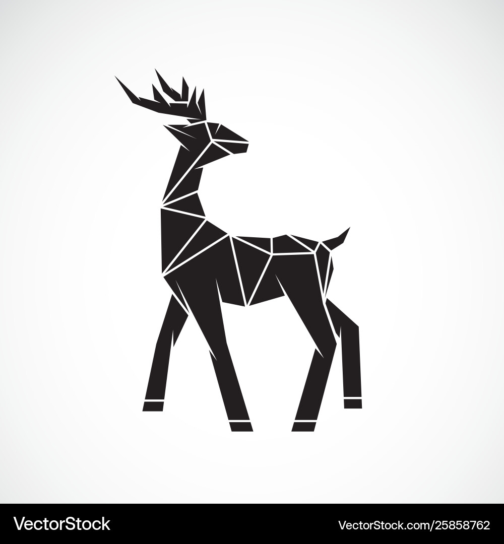 Deer design on white background wild animals Vector Image