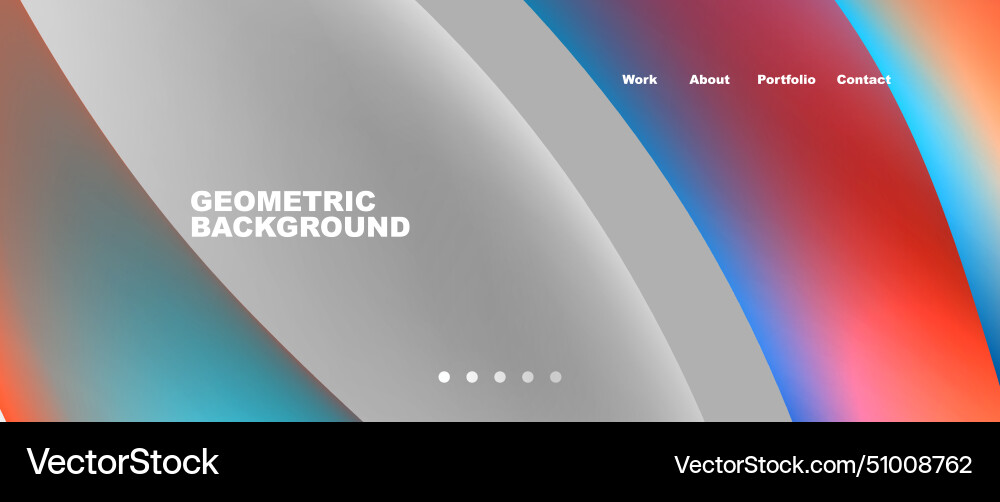 Geometric background with gradient colors Vector Image