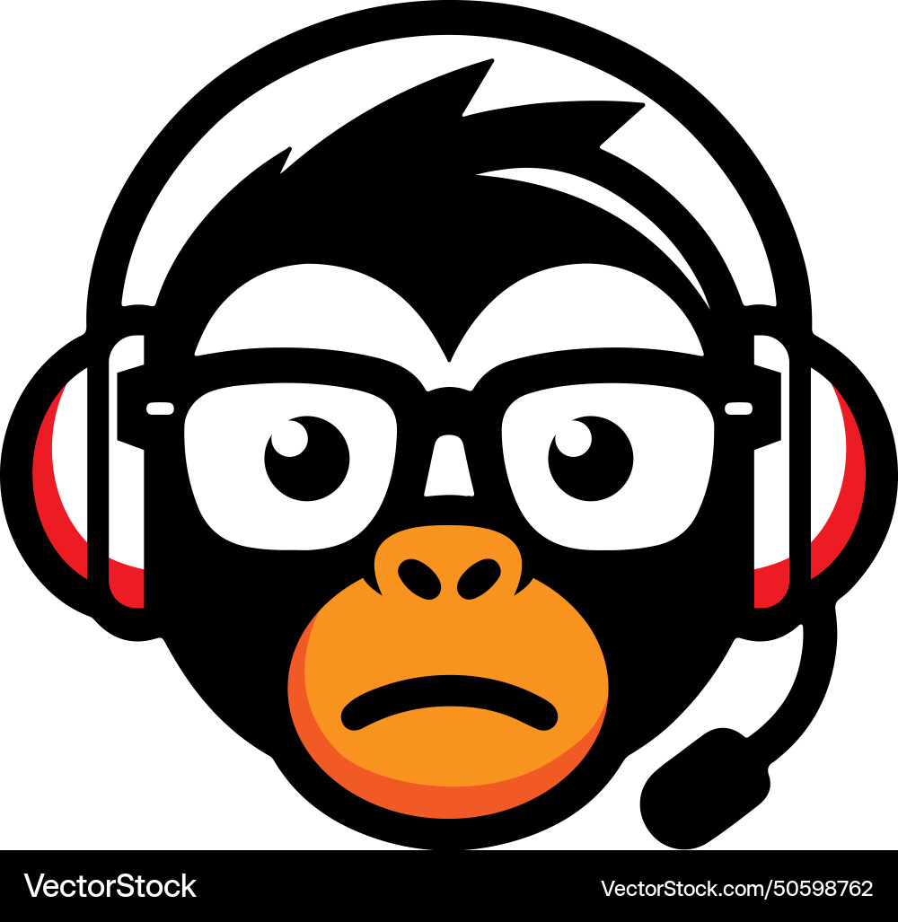 Monkey face Royalty Free Vector Image - VectorStock