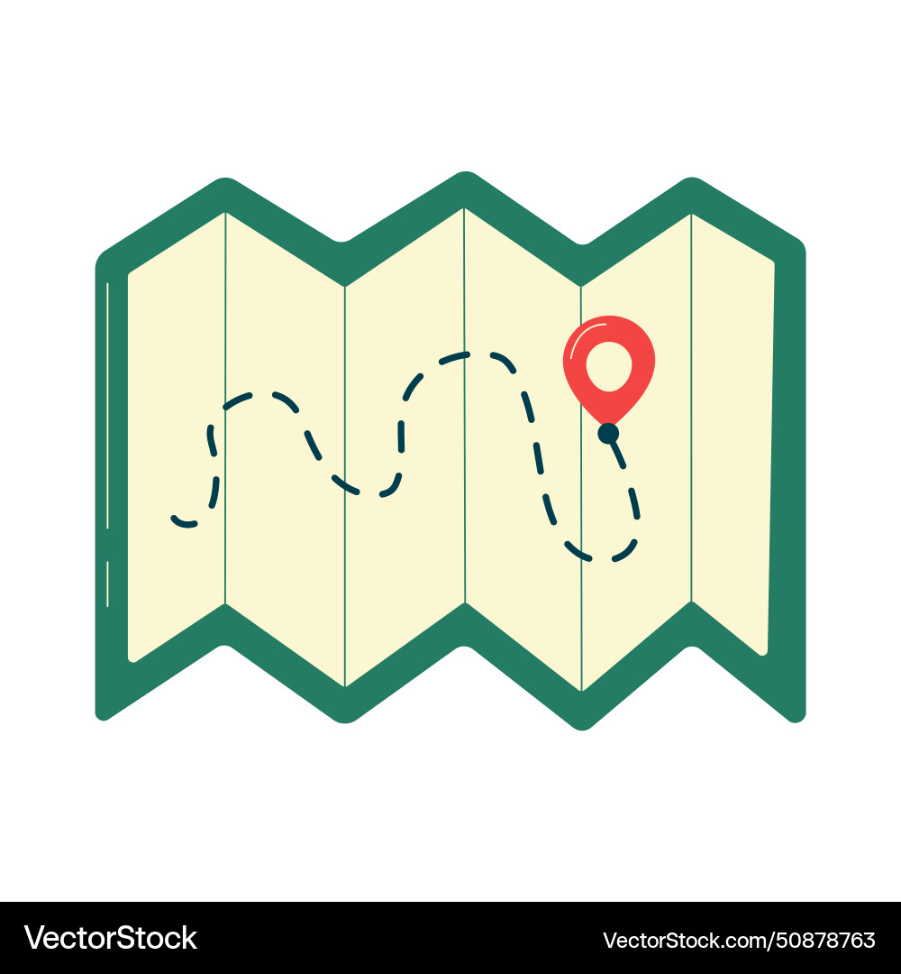 Area maps or path to destination Royalty Free Vector Image