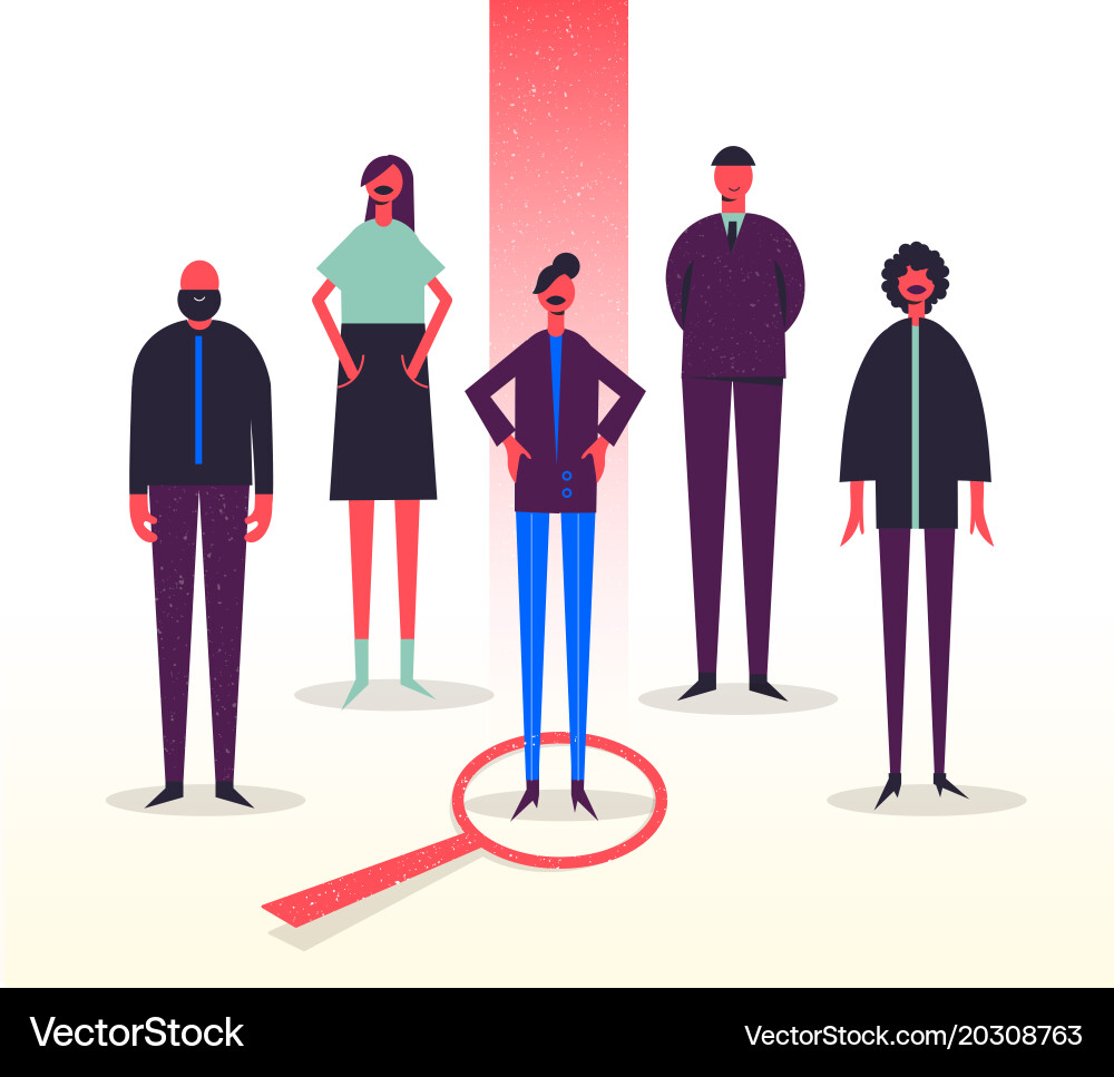 Business stylized characters Royalty Free Vector Image