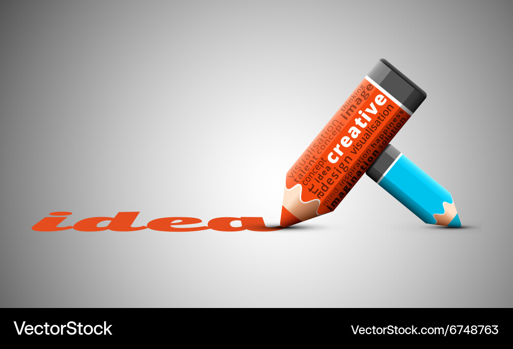 Creative concept Royalty Free Vector Image - VectorStock
