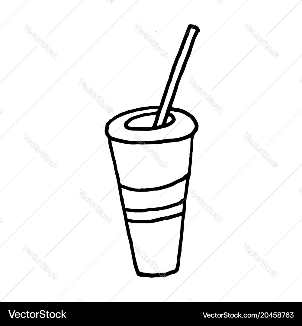 Hand drawn drink Royalty Free Vector Image - VectorStock