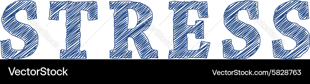 Stress scribble Royalty Free Vector Image - VectorStock