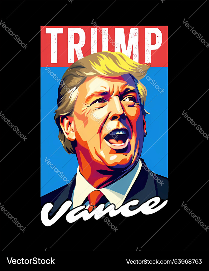 Trump vance 2024 Royalty Free Vector Image - VectorStock