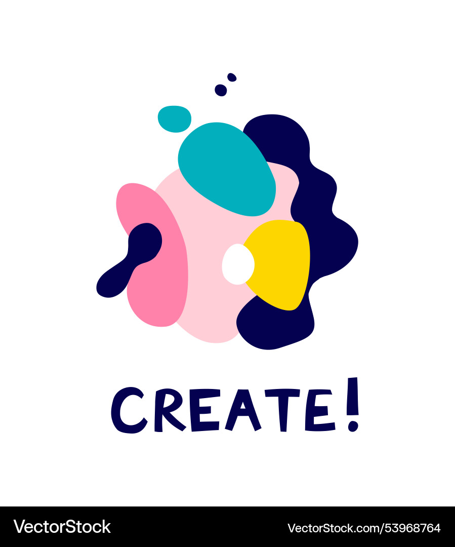 Abstract creative design with motivational slogan – Royalty-Free Vector ...