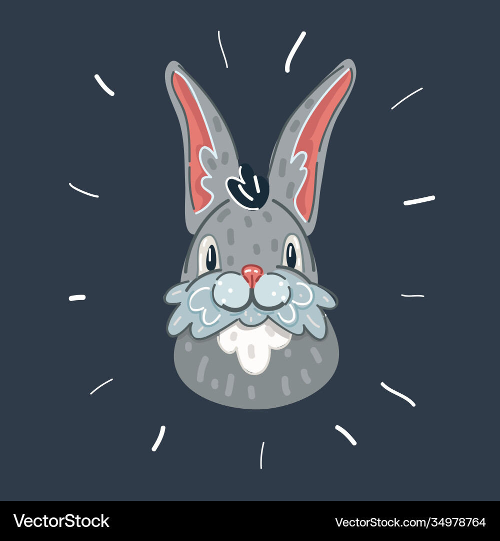 Cartoon rabbit and hare Royalty Free Vector Image
