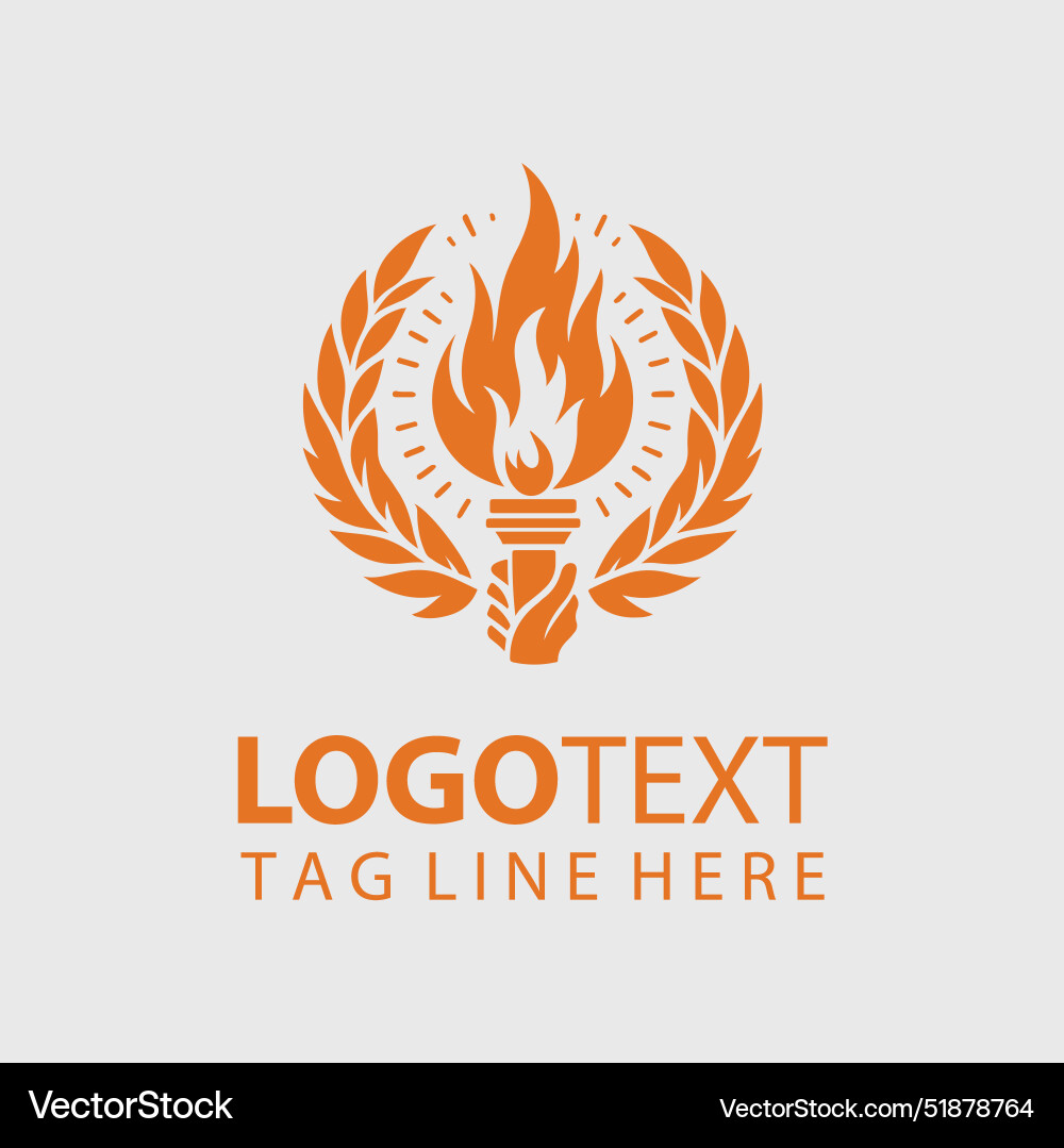 Flame piller logo Royalty Free Vector Image - VectorStock