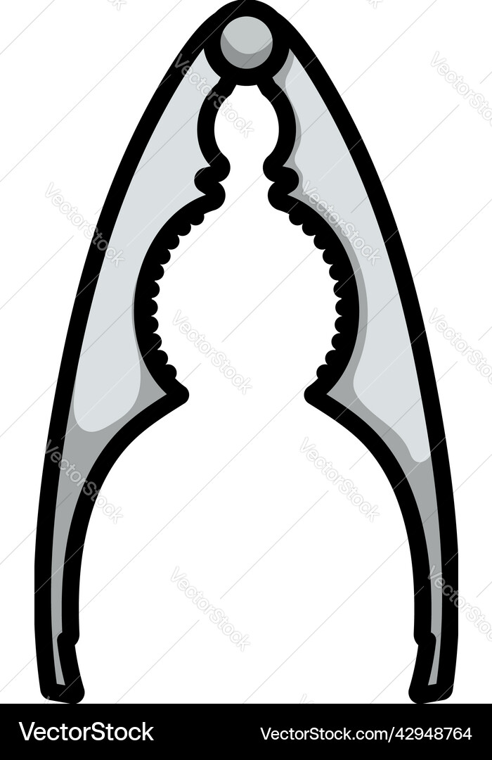 Nussknacker Zange Icon Lizenzfreies Vektorbild