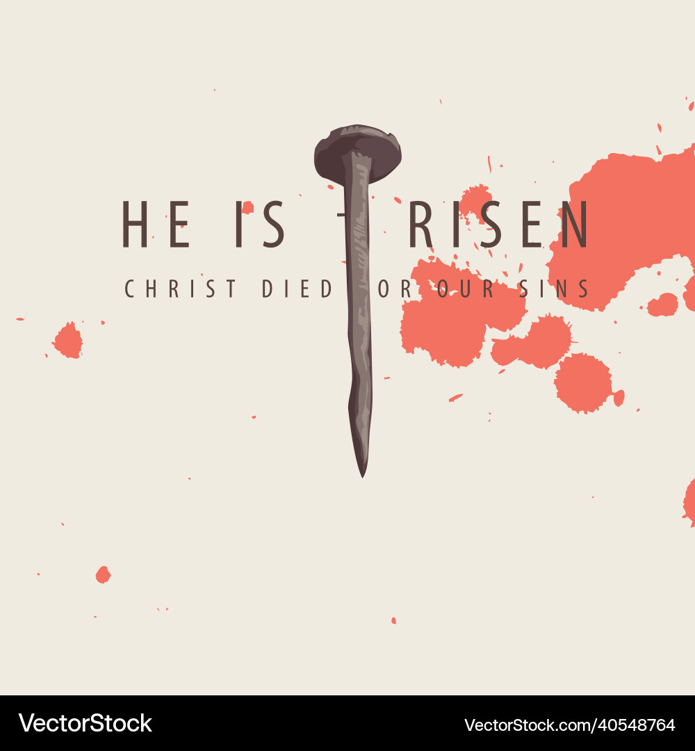 Religious Banner - Christ's Sacrifice Royalty Free Vector