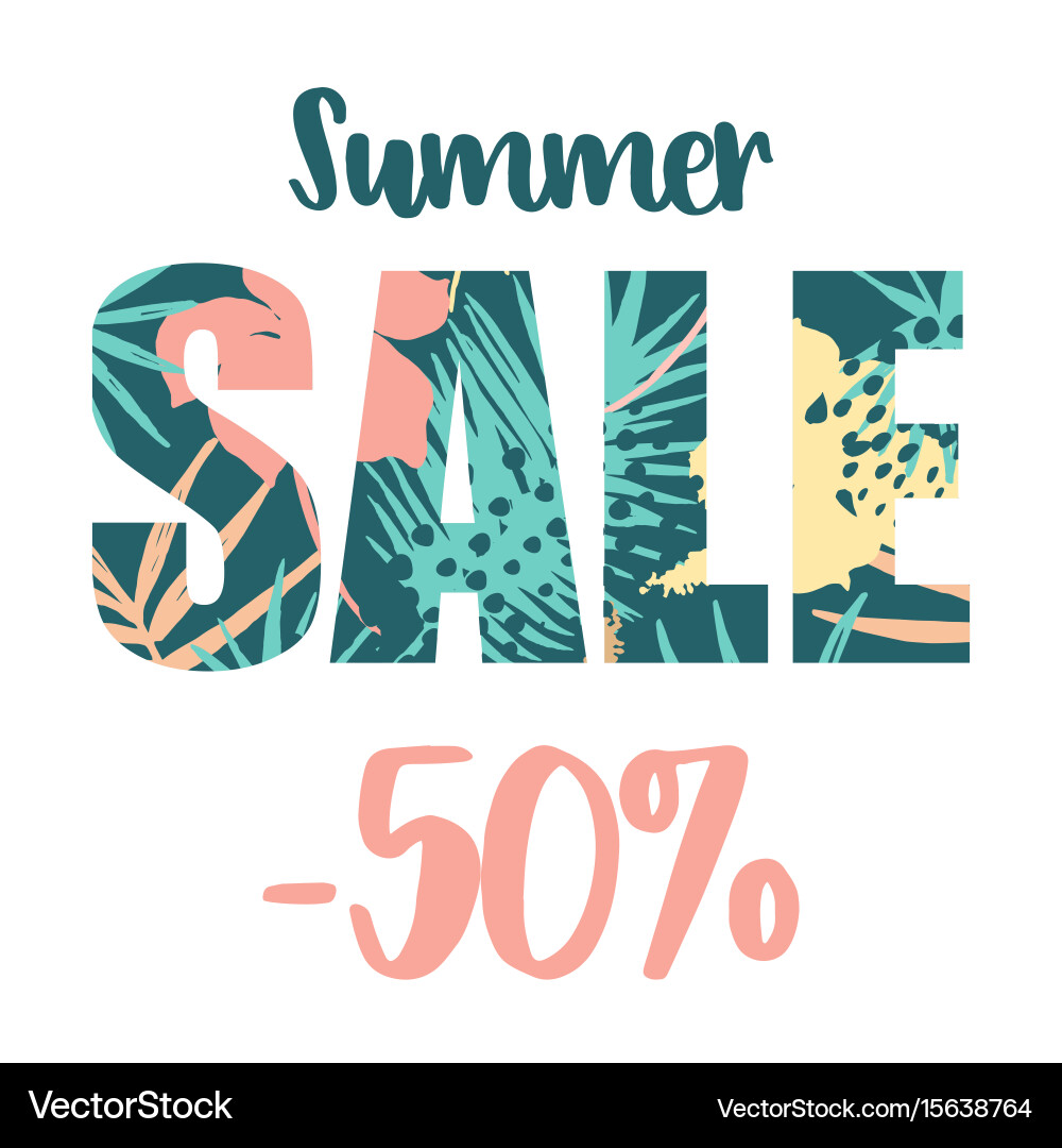 Summer sale design template Royalty Free Vector Image