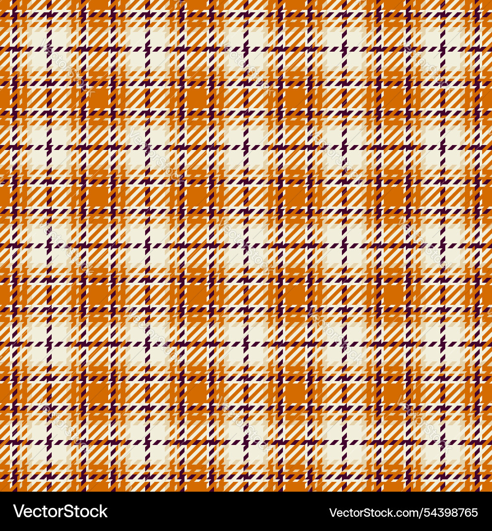 60s seamless check tartan nostalgia pattern Vector Image