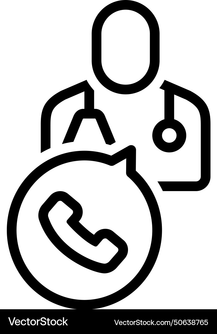 Call the doctor Royalty Free Vector Image - VectorStock