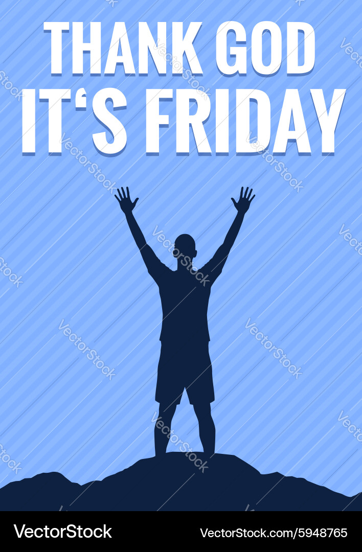 Friday poster Royalty Free Vector Image - VectorStock
