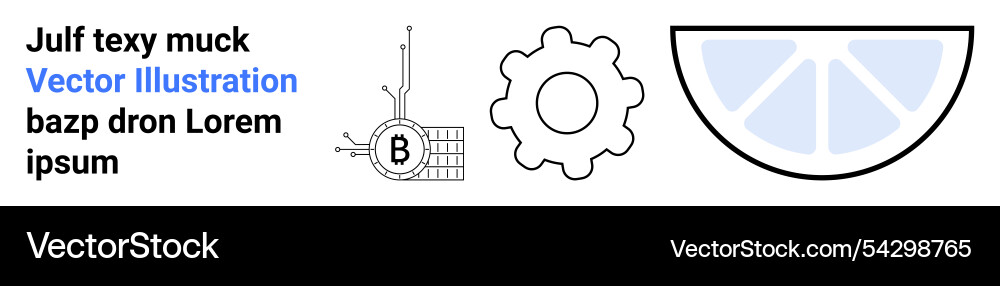 Gear technology symbol and modern graphics Vector Image