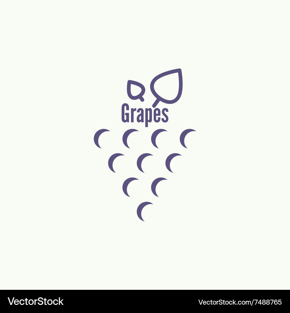Grapevine leaves icon Royalty Free Vector Image