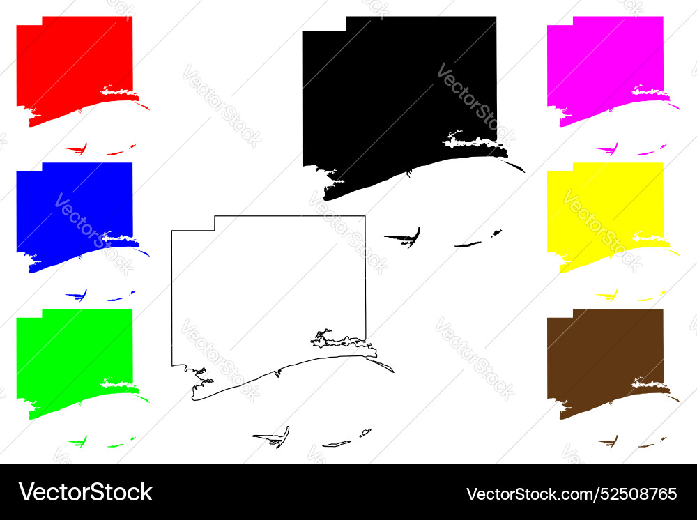 Harrison county mississippi us county united Vector Image