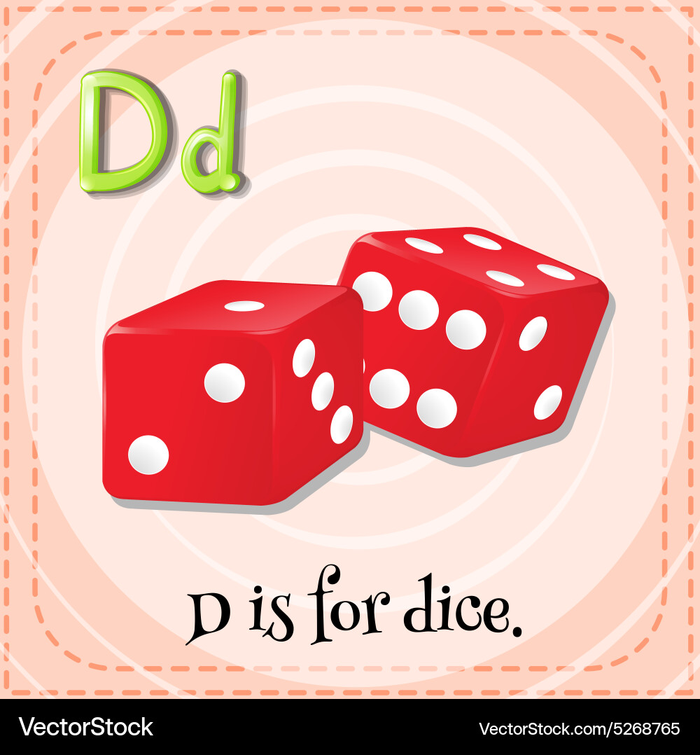 Letter d Royalty Free Vector Image - VectorStock