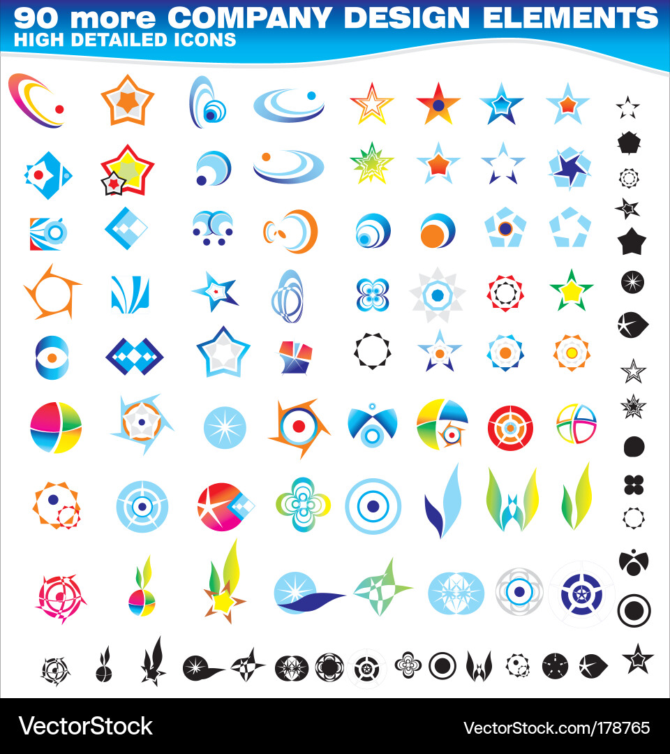 Logos collection Royalty Free Vector Image - VectorStock