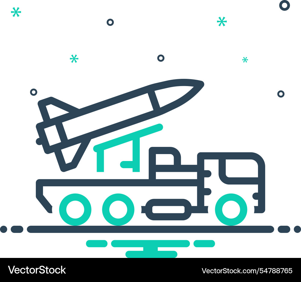 Missile truck Royalty Free Vector Image - VectorStock
