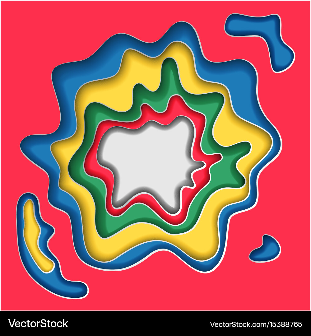 Paper Cut Layers Background Royalty Free Vector Image
