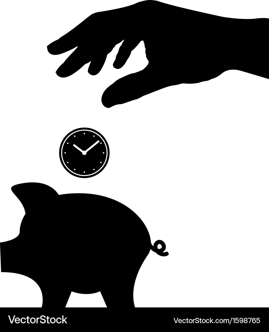 Time is money Royalty Free Vector Image - VectorStock