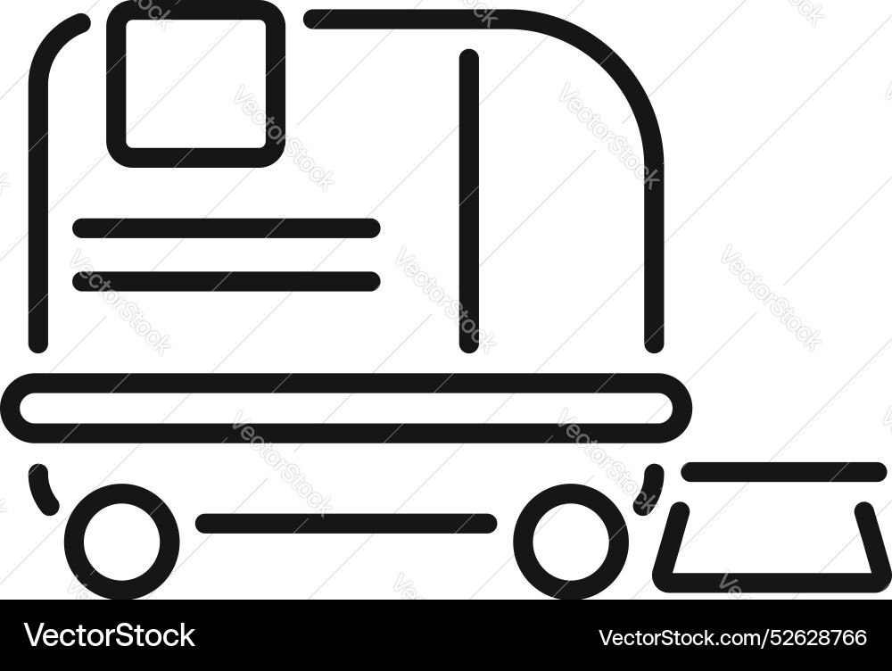 Cleaning machine scrubbing and polishing icon Vector Image