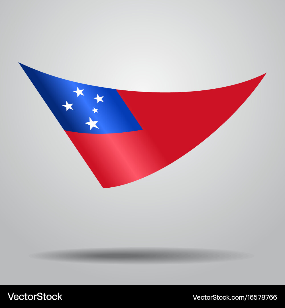 Samoan flag background Royalty Free Vector Image