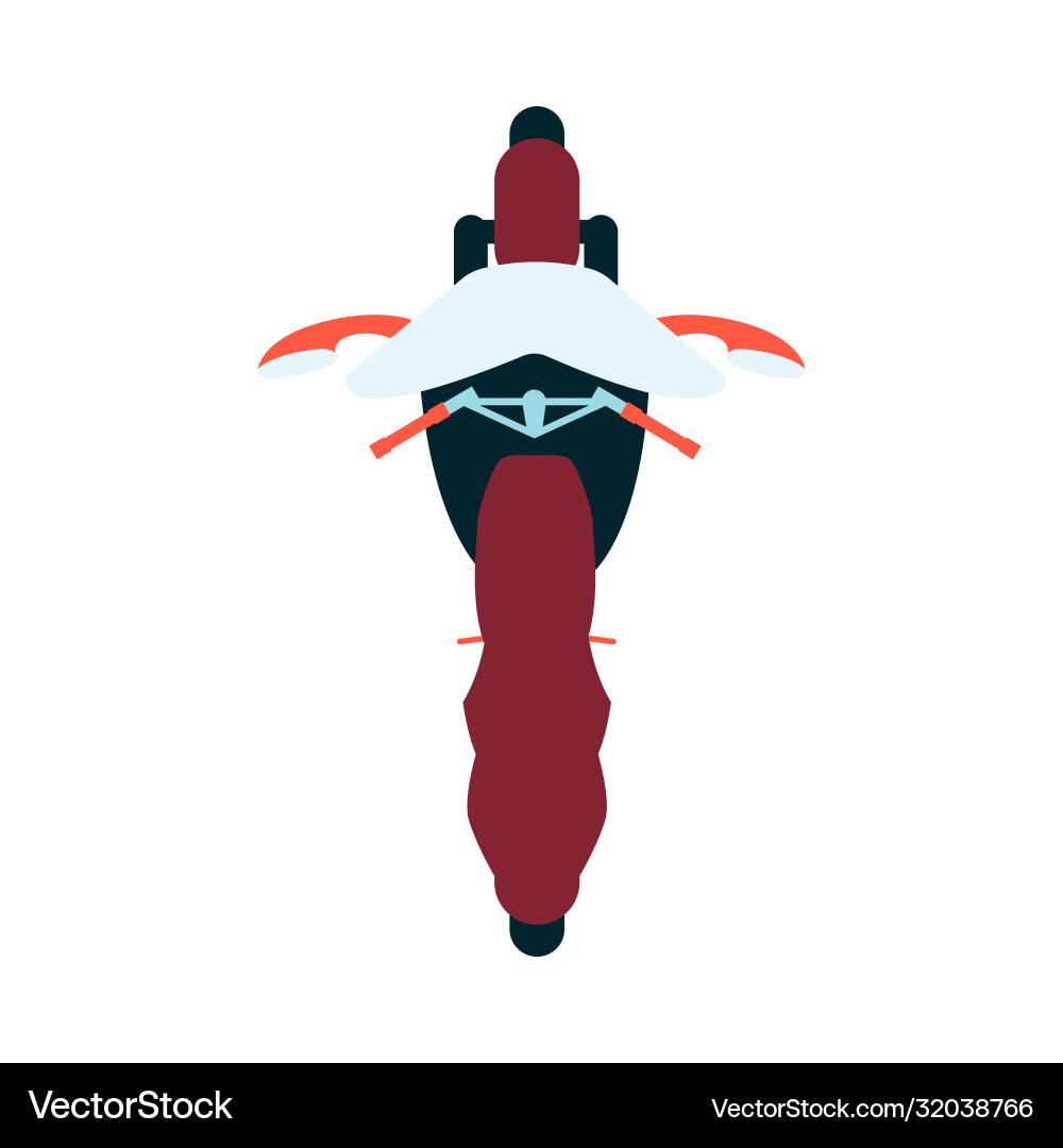 Sport Motorcycle Top View Royalty Free Vector Image