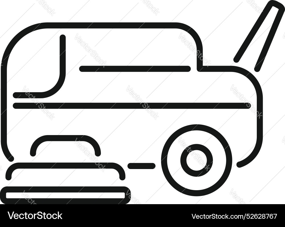Cleaning machine icon showing services Royalty Free Vector