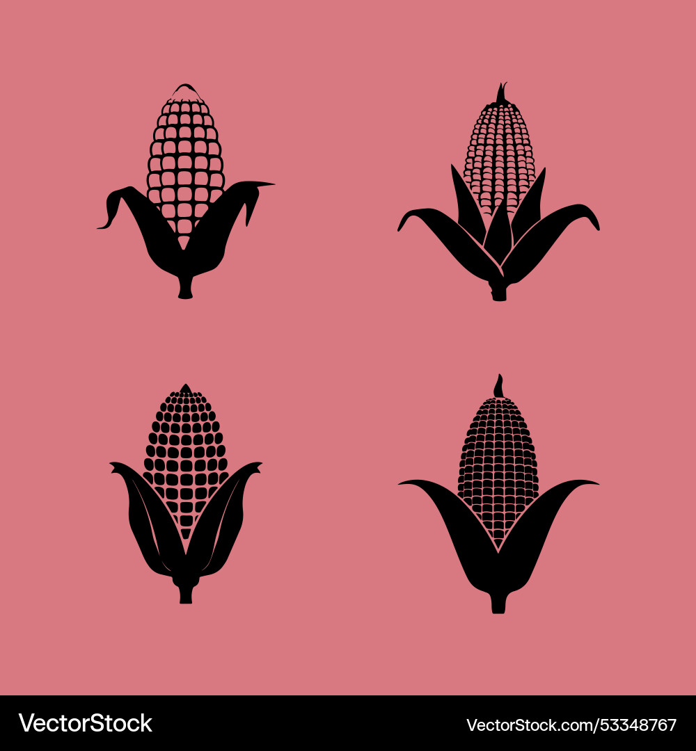 Corn art Royalty Free Vector Image - VectorStock