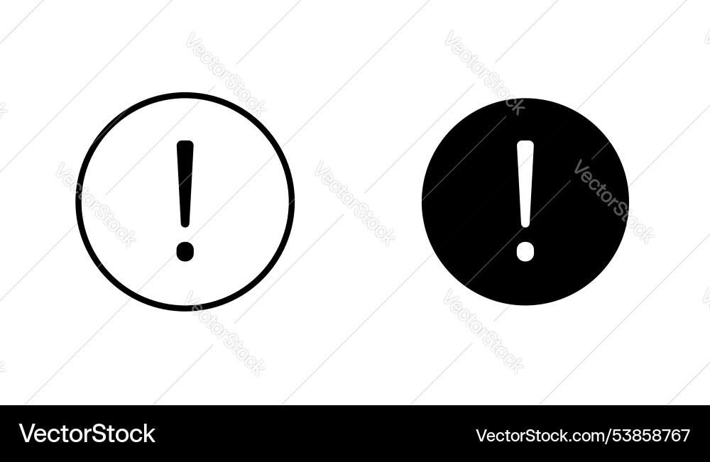 Error icon set Royalty Free Vector Image - VectorStock