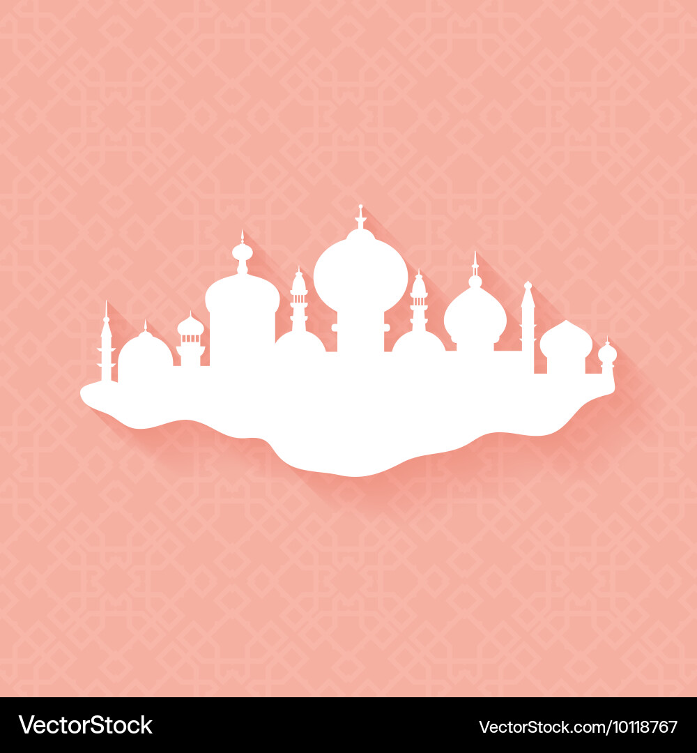Islamic city Royalty Free Vector Image - VectorStock