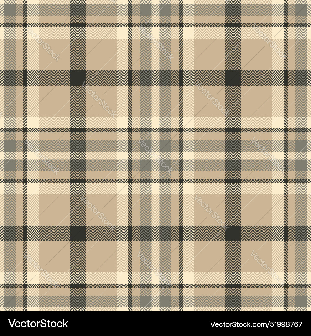 Plaid seamless pattern check fabric texture Vector Image