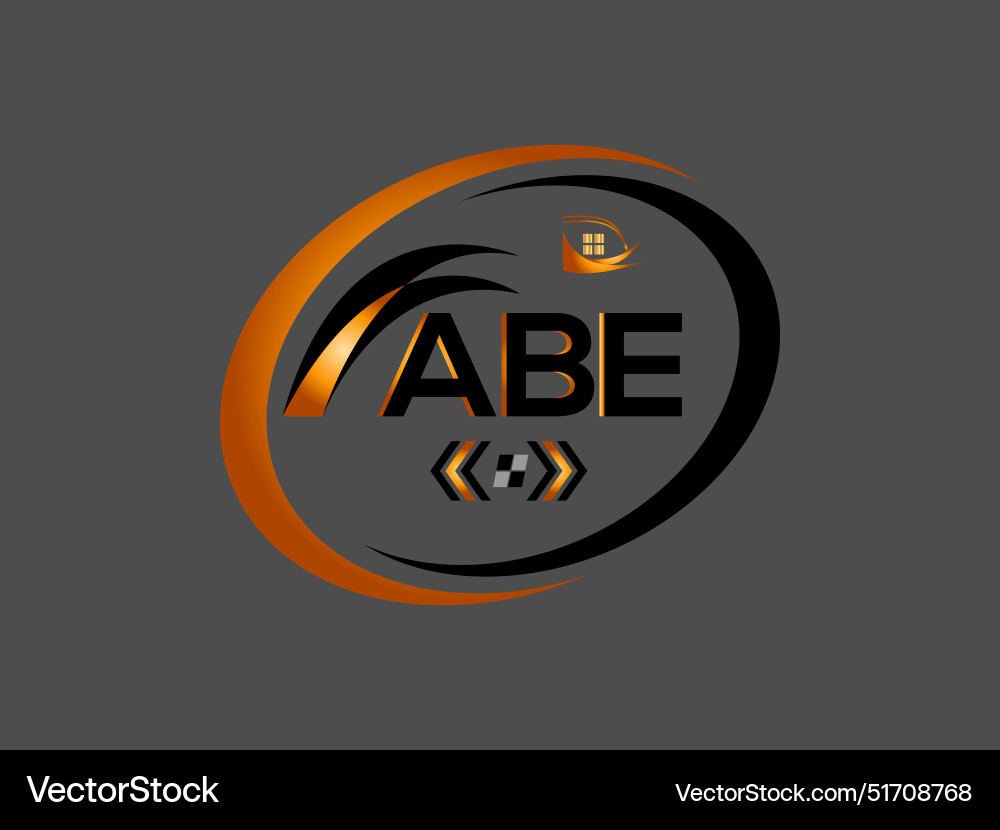 Abe letter logo design simple and modern Vector Image