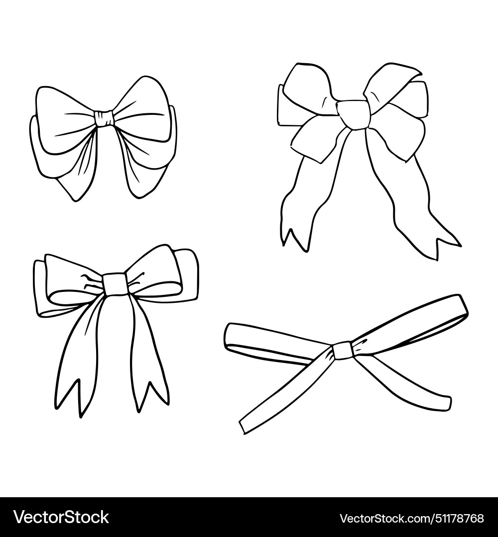 Bow 200424 Royalty Free Vector Image - VectorStock