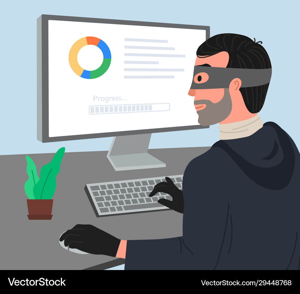 Hacker attack Royalty Free Vector Image - VectorStock