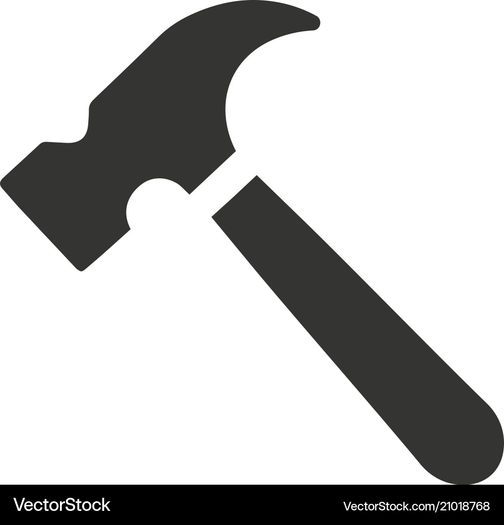 Hammer icon Royalty Free Vector Image - VectorStock