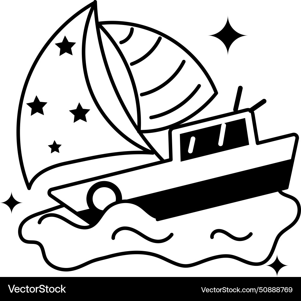 Sailboat Royalty Free Vector Image - VectorStock