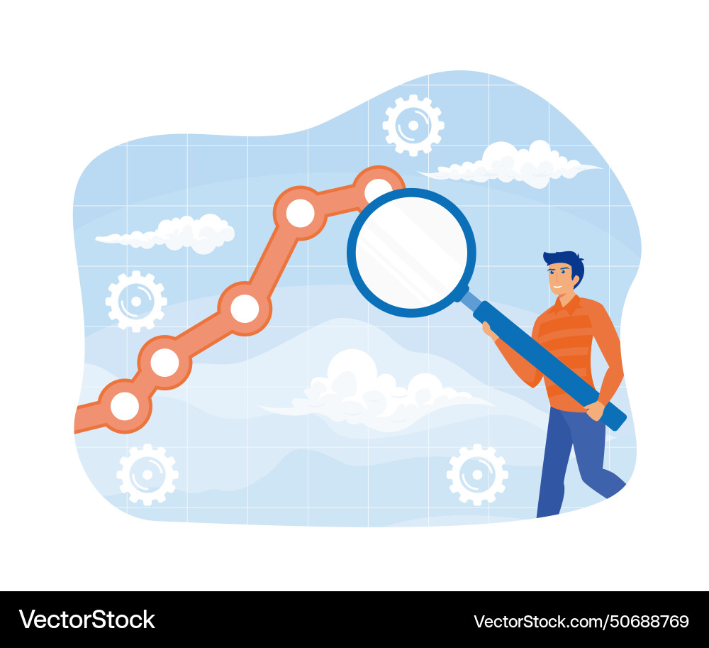 Stock market decline or cryptocurrency Royalty Free Vector